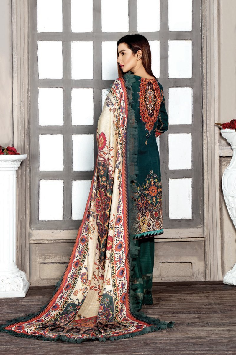 Rang Rasiya | Zoya Linen Unstitched Collection 2020 3PC - Green – Begum ...